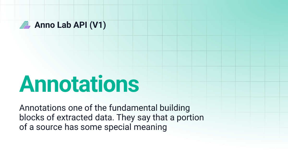 Annotations | Anno Lab API (V1)